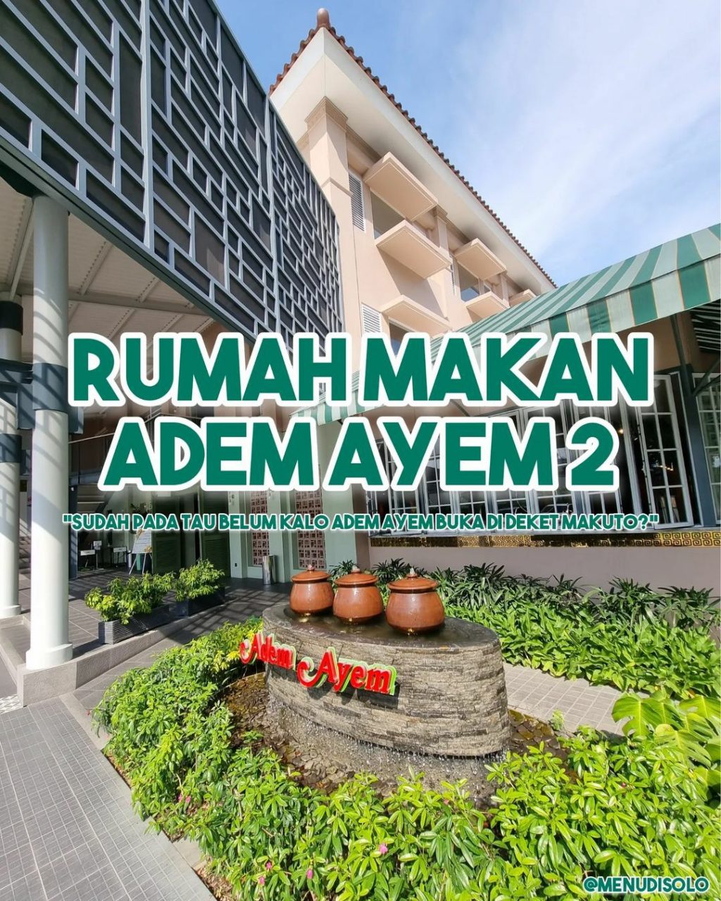 Buku Harga Menu Rumah Makan Adem Ayem Solo - Buku Menu di Solo Terbaru