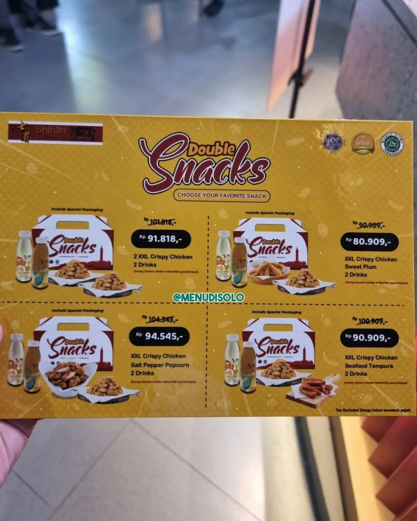 Buku Harga Menu Shihlin Taiwan Street Snacks di Solo - Buku Menu di ...