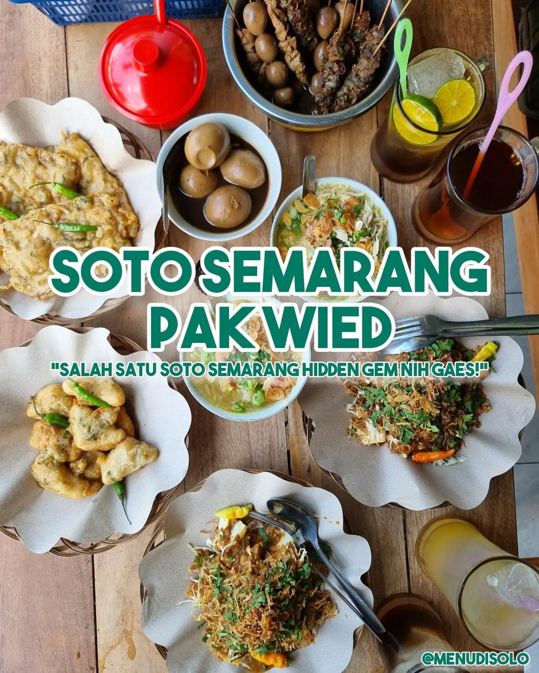 Buku Harga Menu Soto Semarang Pak Wied Solo - Buku Menu di Solo Terbaru