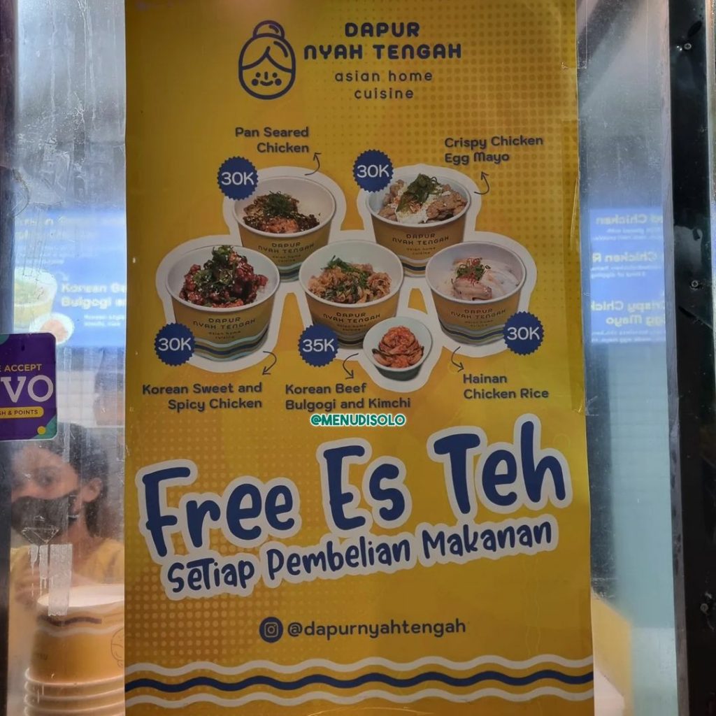 Buku Harga Menu Dapur Nyah Tengah Solo Paragon - Buku Menu di Solo Terbaru