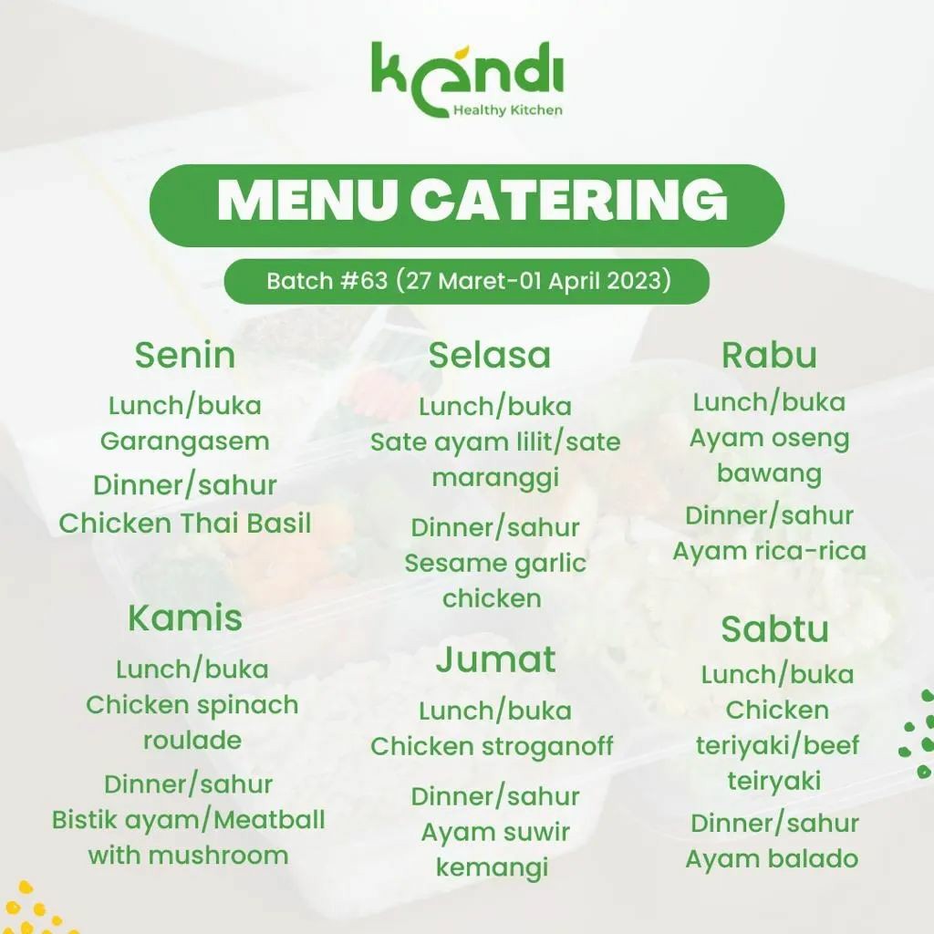 Buku Menu Catering Sahur Buka Puasa 2023 di Solo - Buku Menu di Solo ...
