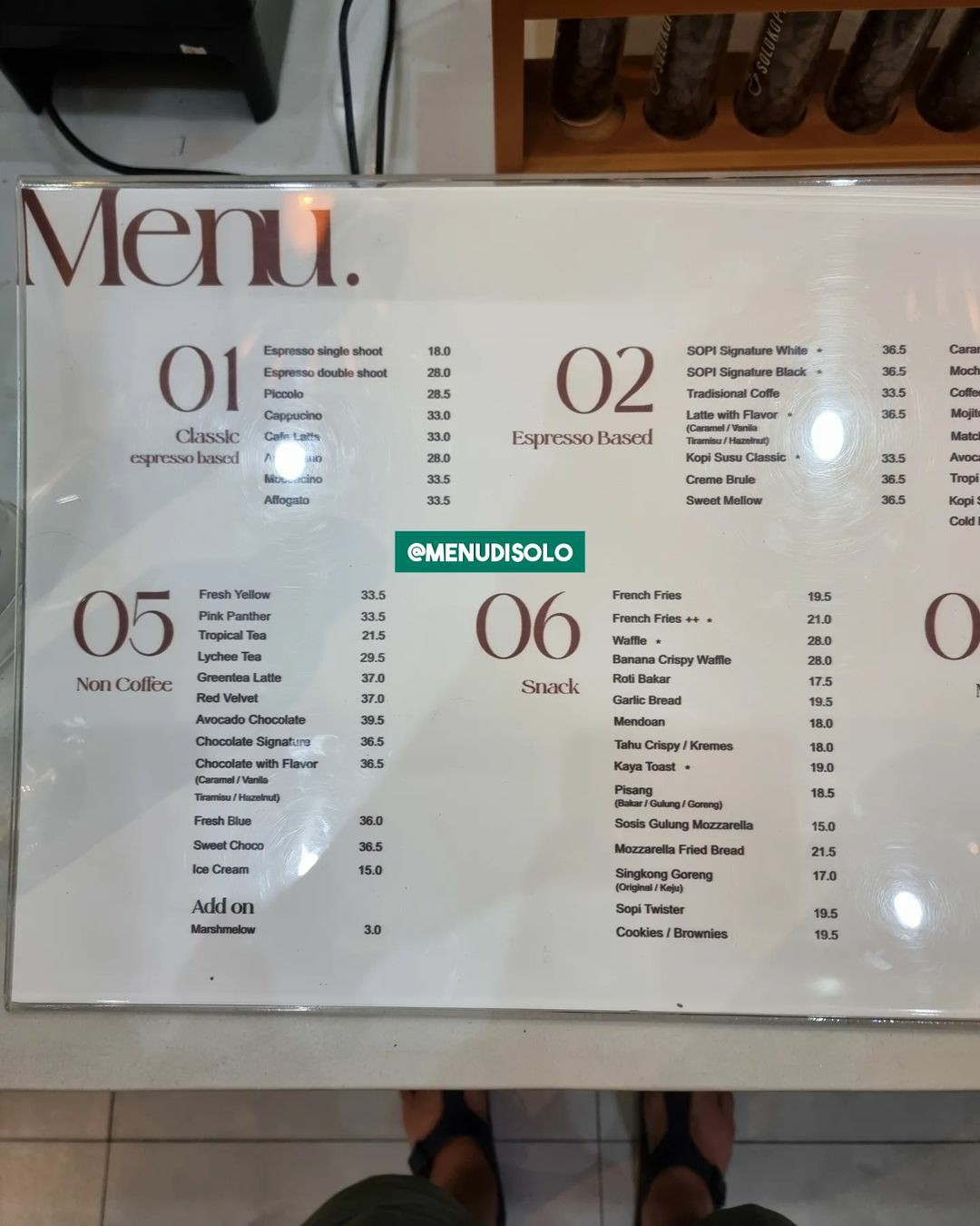 Buku Harga Menu Solo Kopi - Buku Menu di Solo Terbaru