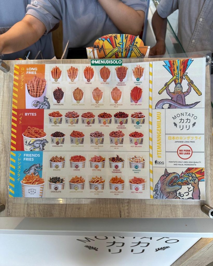 Buku Harga Menu Montato The Park Mall Solo Baru - Buku Menu di Solo Terbaru