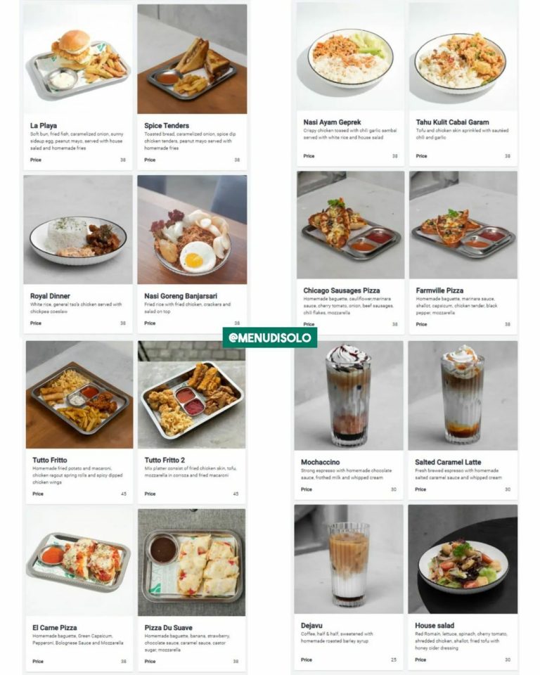 Buku Harga Menu Sagga Coffee Solo - Buku Menu di Solo Terbaru