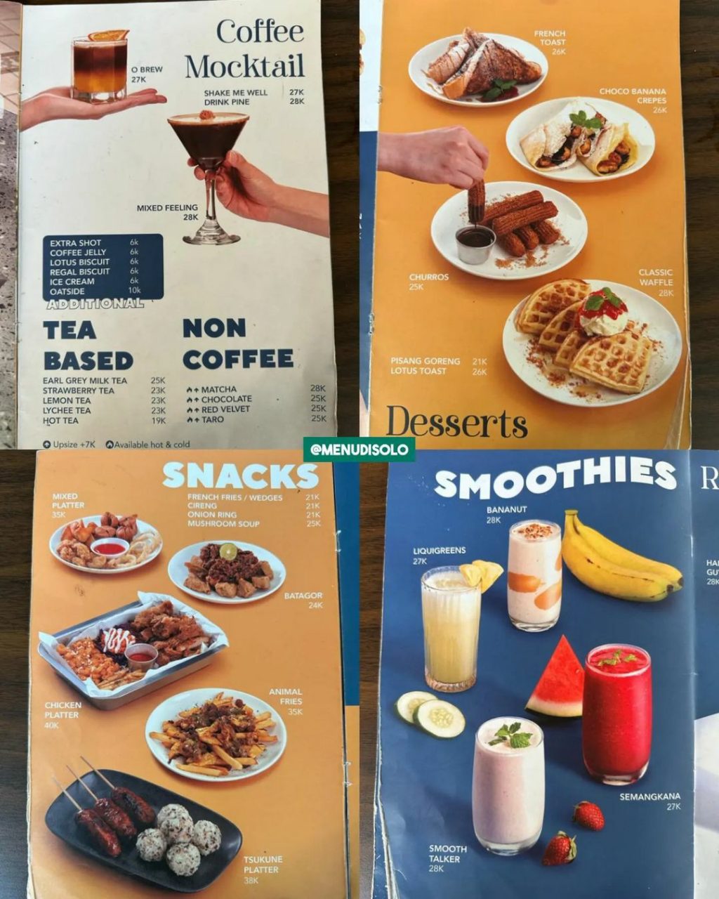 Buku Harga Menu Seperdua Kopi Kratonan Solo - Buku Menu di Solo Terbaru