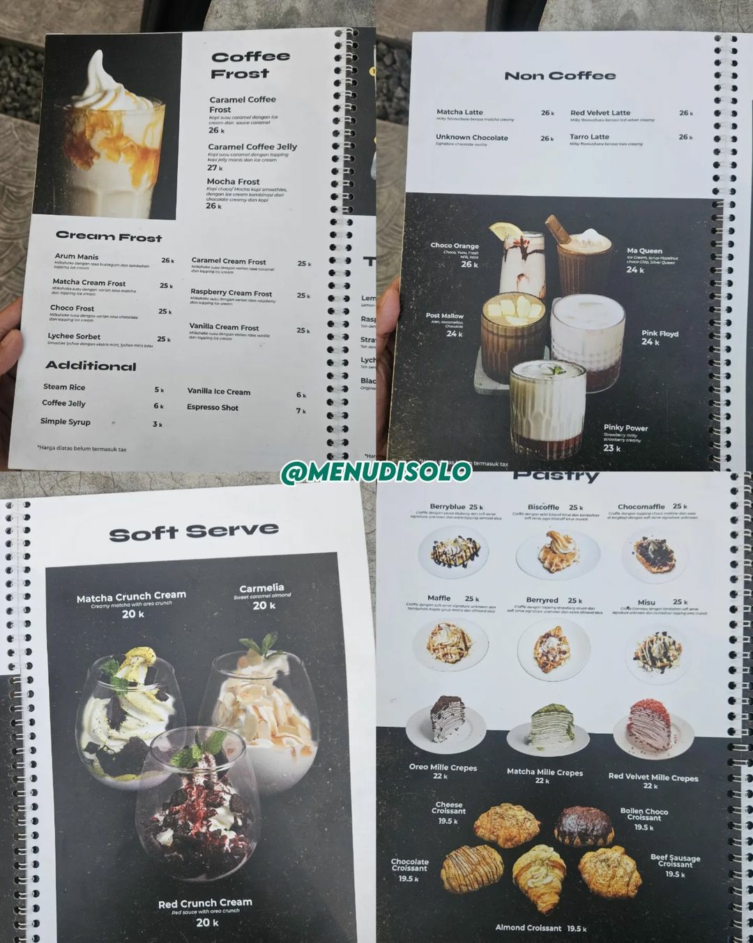 Buku Harga Menu Unknown Coffee di Solo - Buku Menu di Solo Terbaru