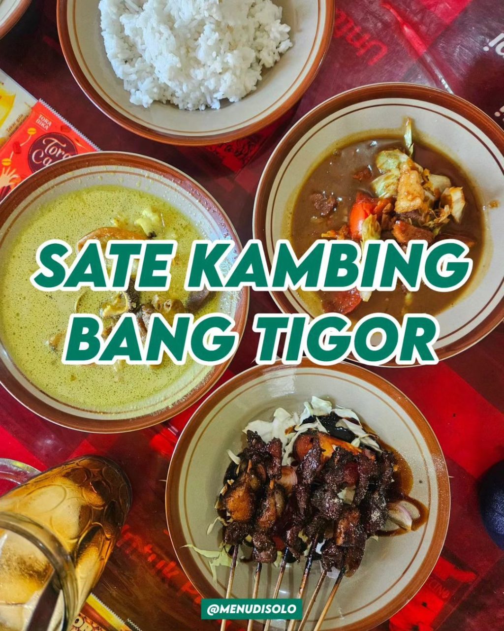 Buku Harga Menu Sate Kambing Bang Tigor di Solo - Buku Menu di Solo Terbaru