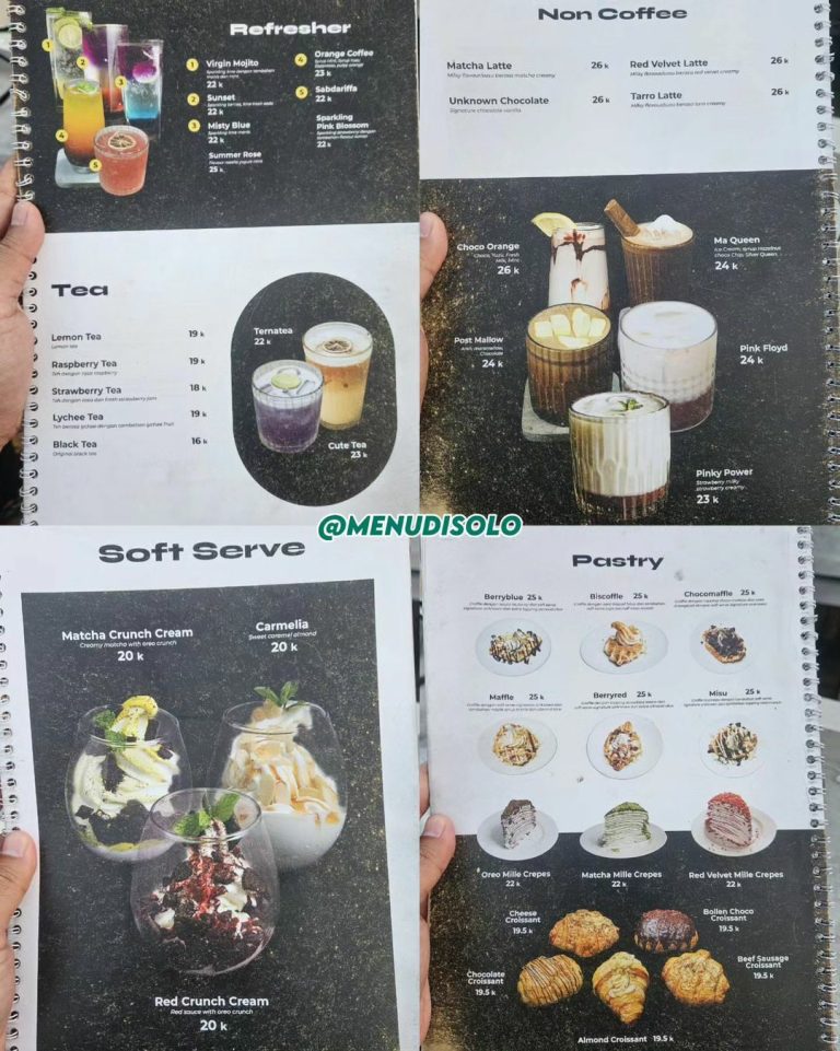 Buku Harga Menu Unknown Coffee Baturan Colomadu - Buku Menu di Solo Terbaru