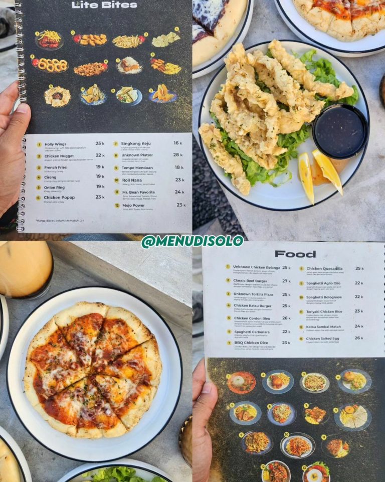Buku Harga Menu Unknown Coffee Baturan Colomadu - Buku Menu di Solo Terbaru