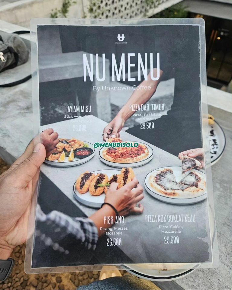Buku Harga Menu Unknown Coffee Baturan Colomadu - Buku Menu di Solo Terbaru
