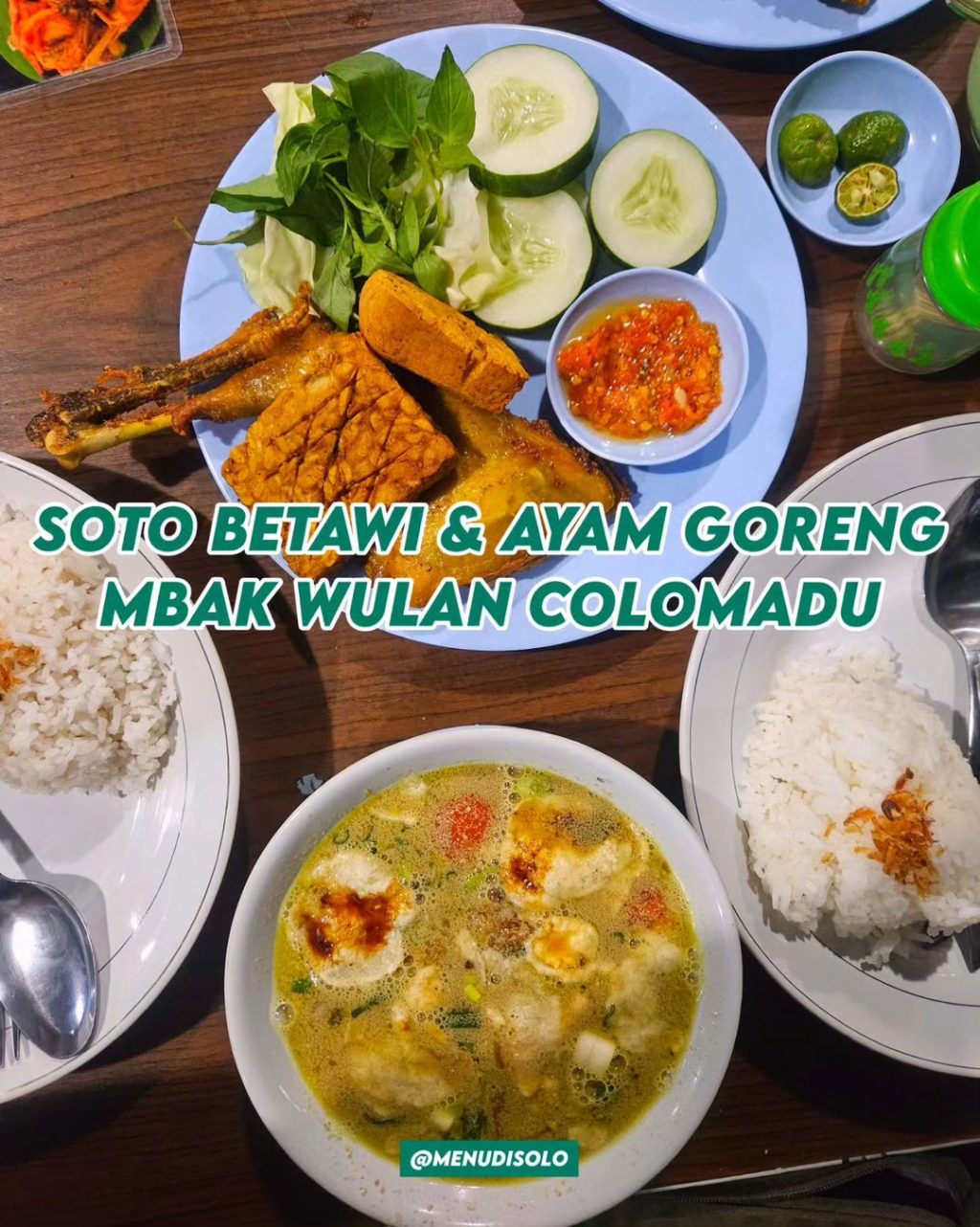 Buku Harga Menu Soto Betawi Ayam Goreng Mbak Wulan Colomadu - Buku Menu ...