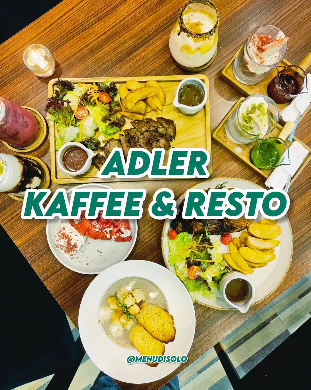 Buku Harga Menu Adler Kaffee Resto - Buku Menu di Solo Terbaru