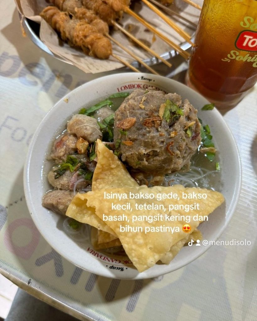 Buku Harga Menu Bakso Mentari Mangkubumen Solo - Buku Menu di Solo Terbaru