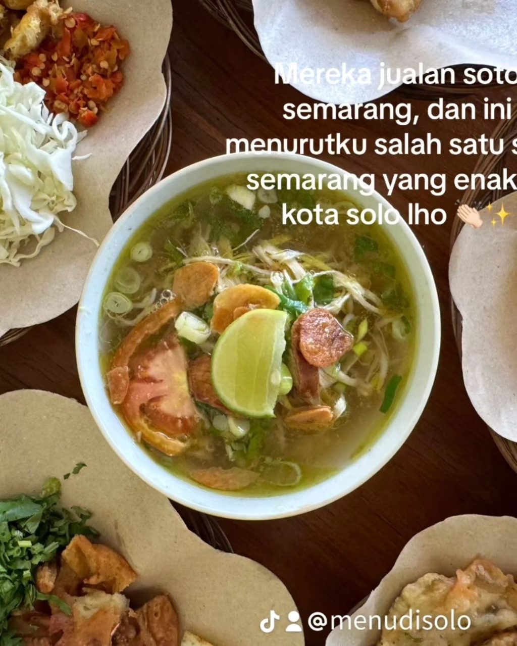 Buku Harga Menu Soto Semarang Pak Wied di Solo - Buku Menu di Solo Terbaru