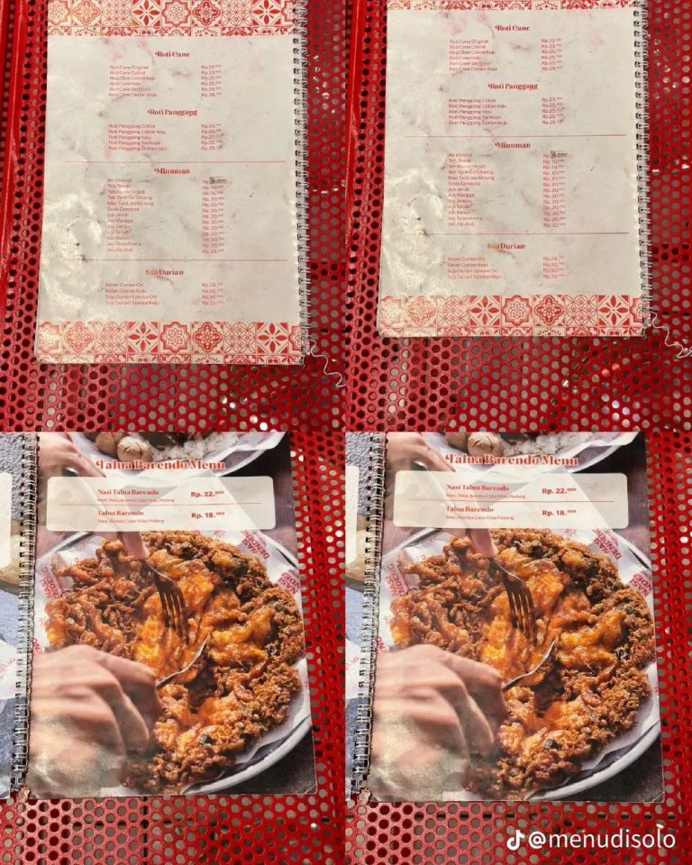 Buku Harga Menu Nasi Dendeng Minang Pride di Solo - Buku Menu di Solo ...