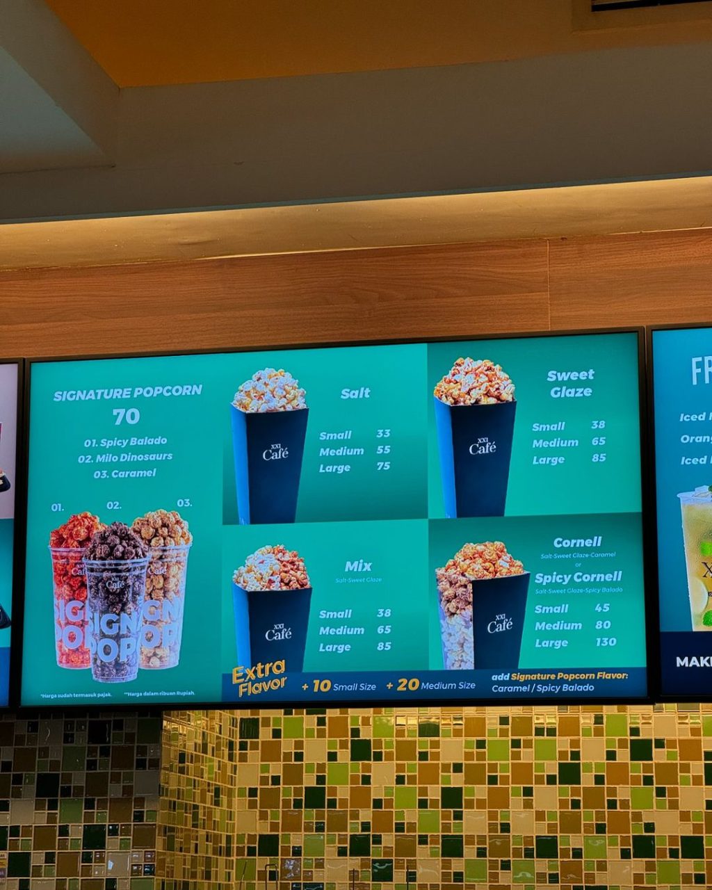 Buku Harga Menu Cinema XXI Solo Paragon Mall - Buku Menu di Solo Terbaru