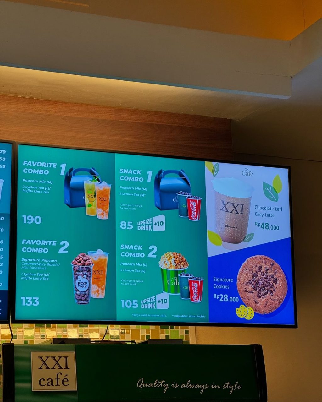 Buku Harga Menu Cinema XXI Solo Paragon Mall - Buku Menu di Solo Terbaru