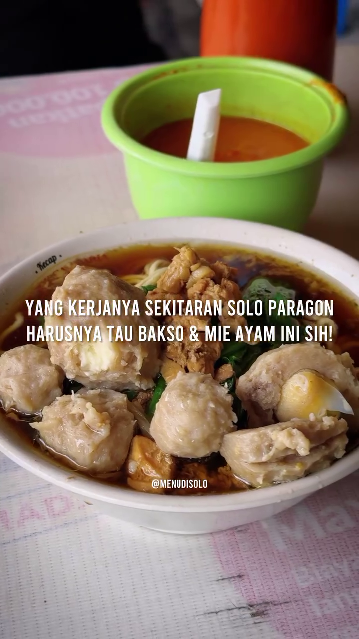 Buku Harga Menu Bakso Mentari Mangkubumen Kota Solo - Buku Menu di Solo ...