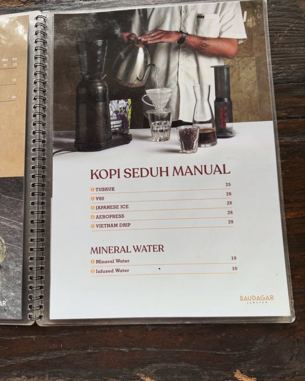 Buku Harga Menu Kopi Saudagar Laweyan Kota Solo - Buku Menu di Solo Terbaru