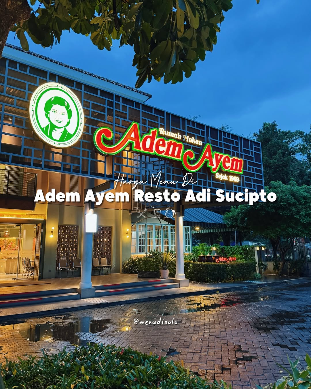 Buku Harga Menu Adem Ayem Resto Adi Sucipto di Solo - Buku Menu di Solo ...